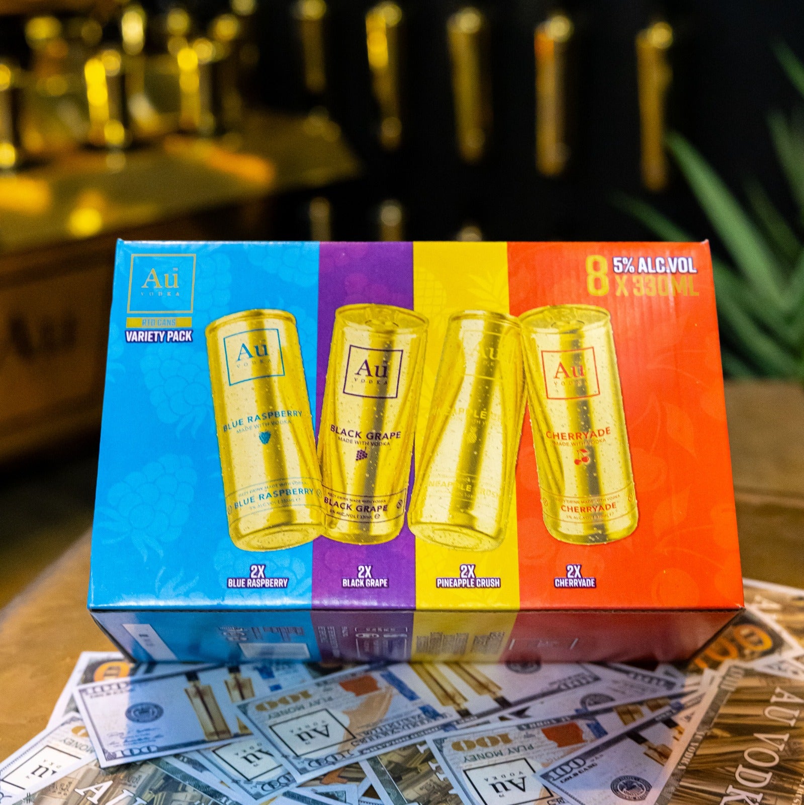 Pre-Mixed Vodka Cans Multi-Pack - Au Vodka