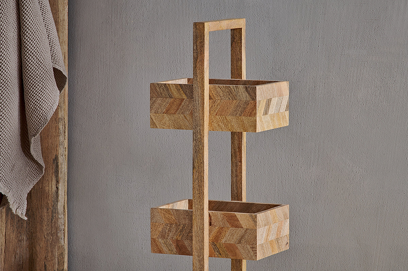 Sukha Mango Wood Storage Caddy - Natural – nkuku