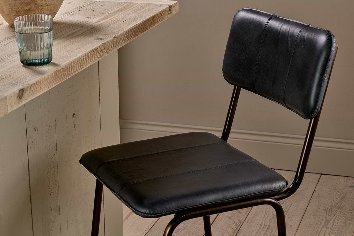 Ukari Counter Chair - Aged Black – nkuku