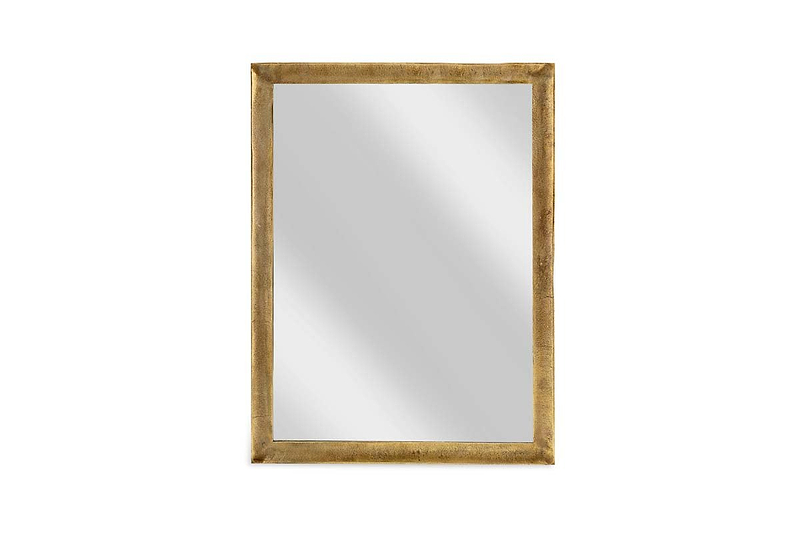 Yadur Rectangular Mirror - Antique Brass - Large – nkuku