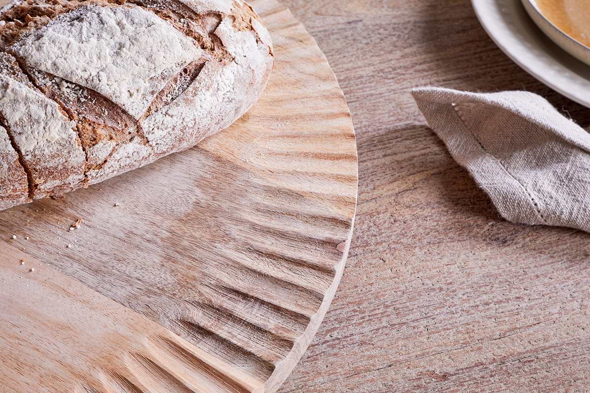 Soria Mango Wood Lazy Susan - Natural