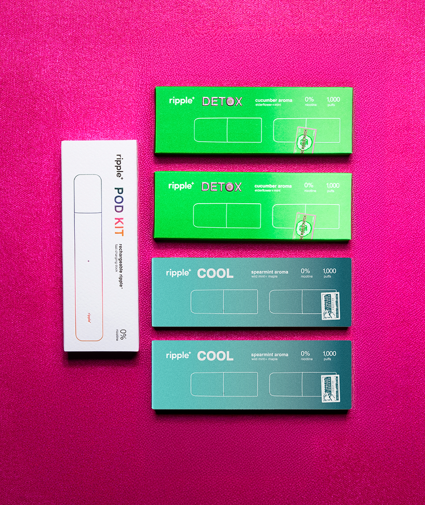 DETOX COOL POD SET | Cucumber Aroma Diffuser | Rechargeable | Nicotine Free