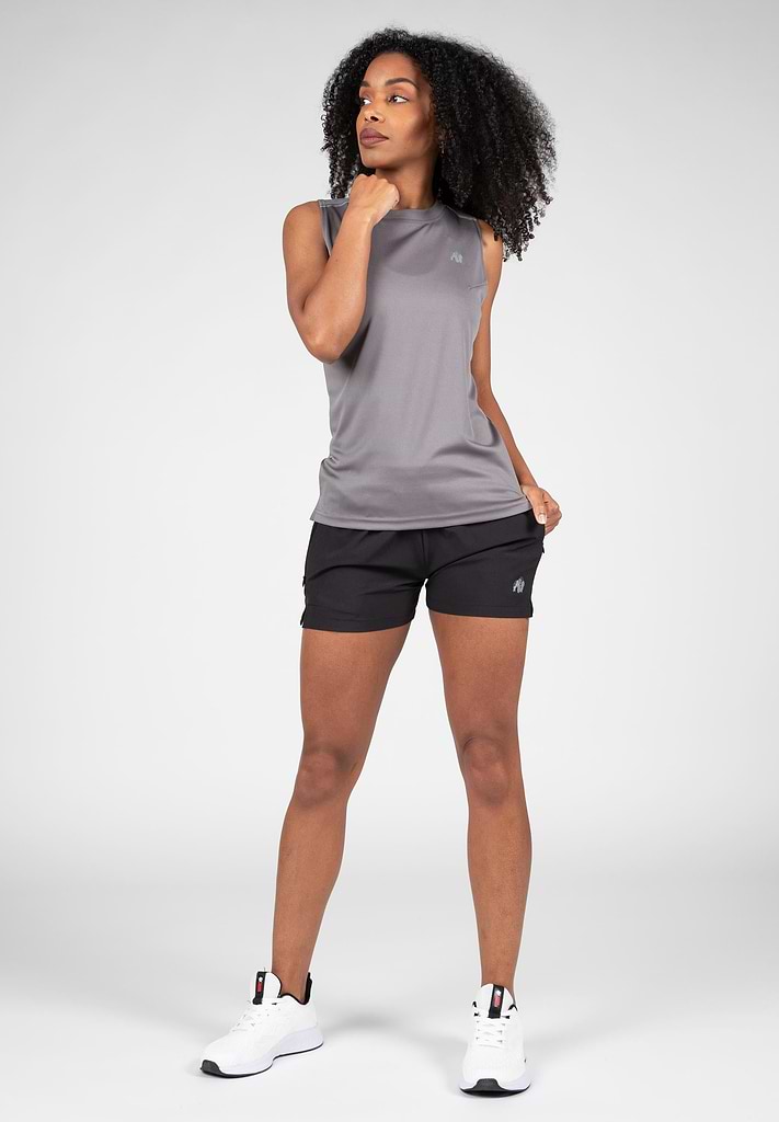 Mokena Tank Top - Gray | GorillaWearUsa