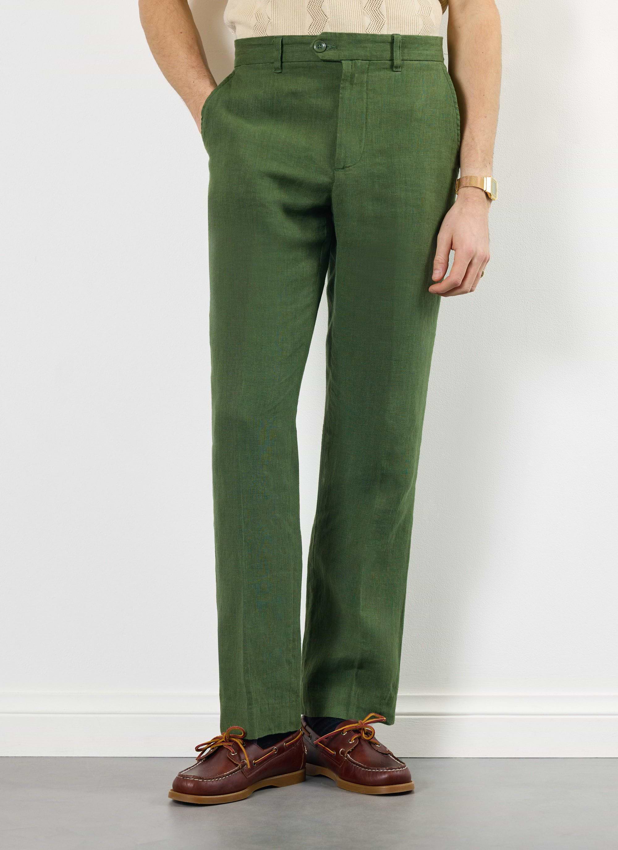 Mens green pants store