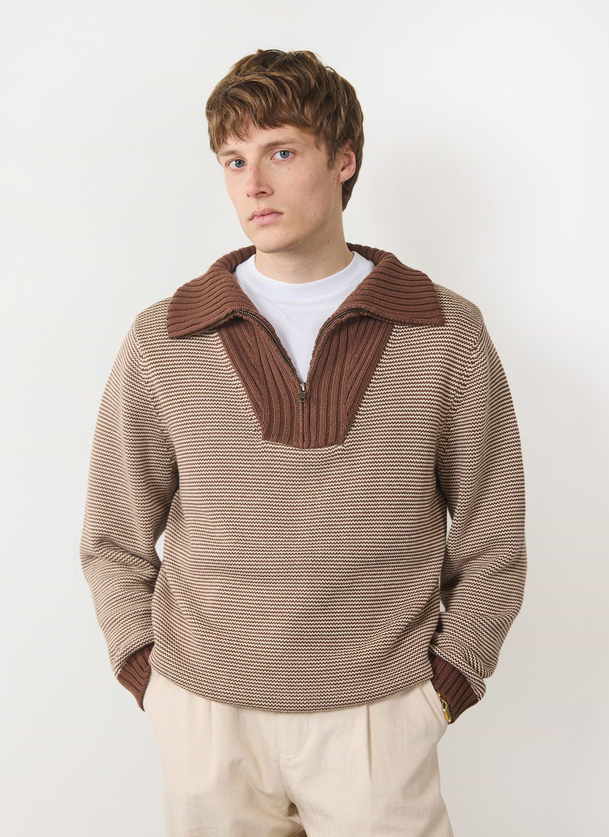 Men's Quarter Zip Sweater | Fisherman Sweater | Percival x Men's Quarter Zip Sweater | Fisherman Sweater | Percival x