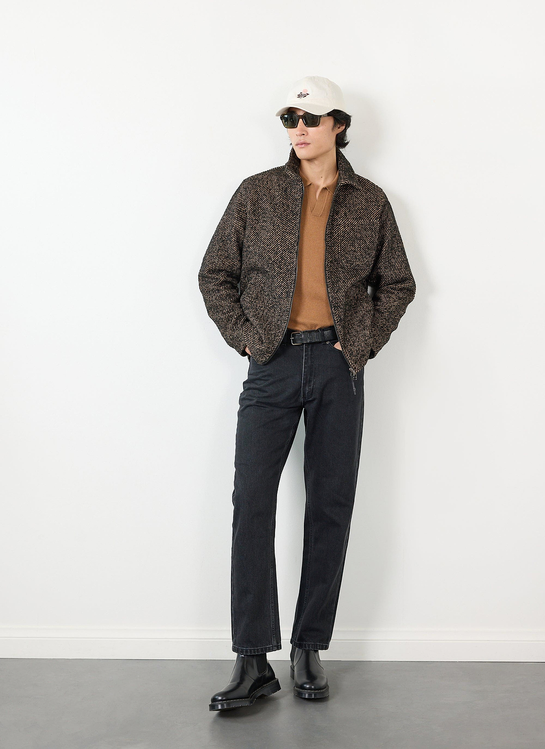 Men's Zip Overshirt | Twill Jacket | Oak Brown