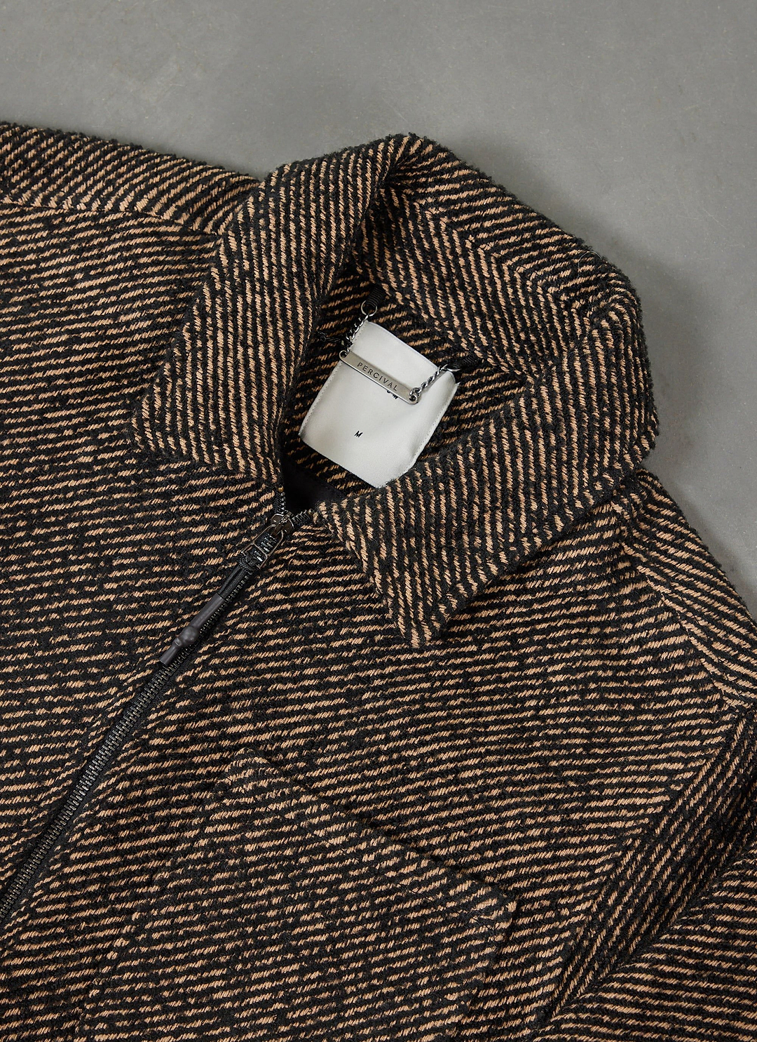 Men's Zip Overshirt | Twill Jacket | Oak Brown