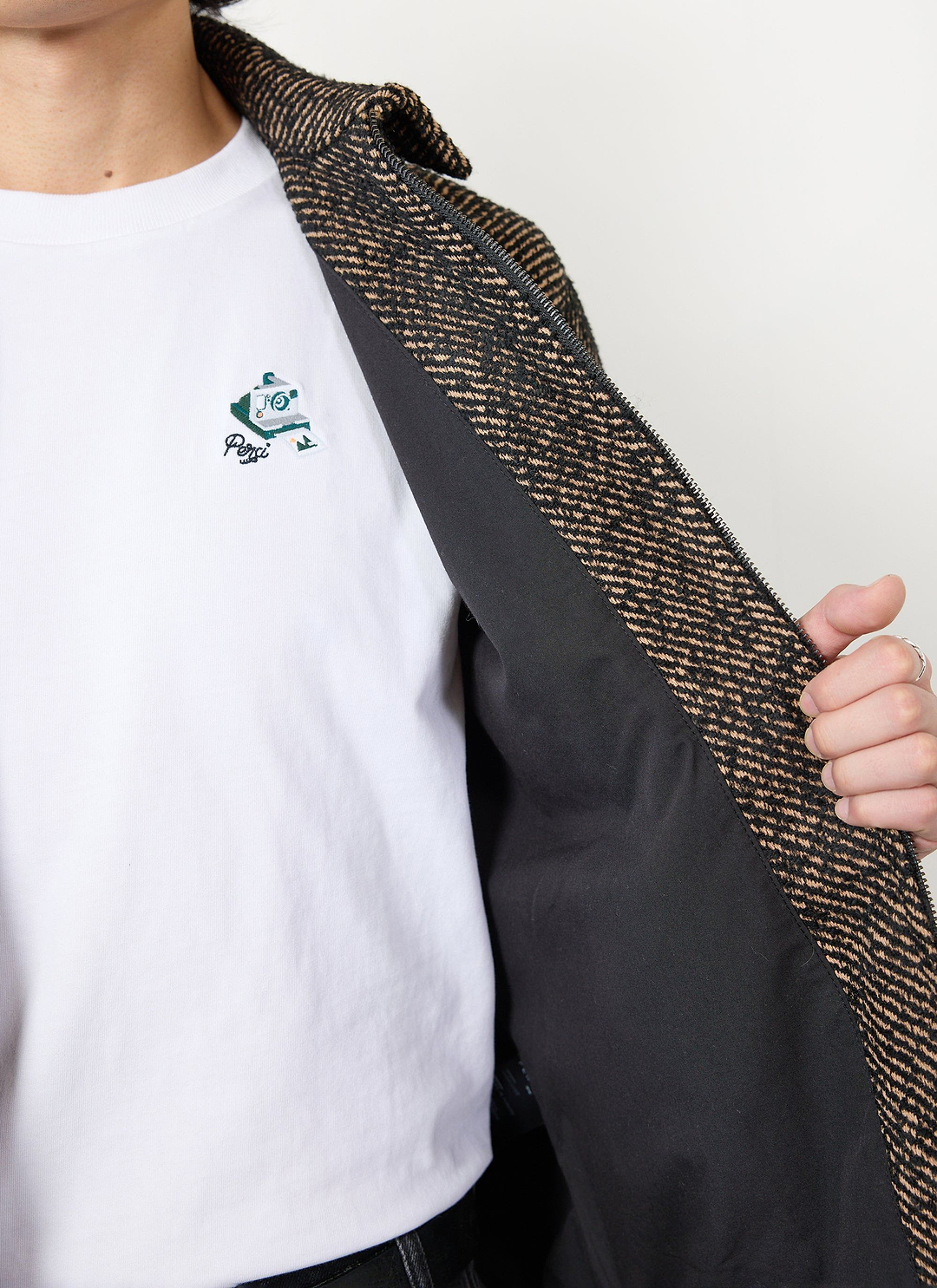 Men's Zip Overshirt | Twill Jacket | Oak Brown