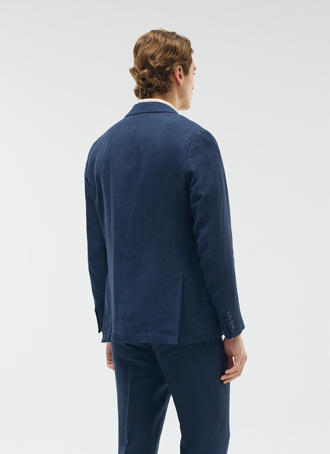 Percival Men's Linen Blazer | Wedding Suit Jacket | Navy Blue ...