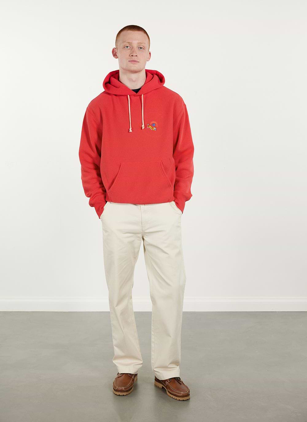 Red hoodie champion store