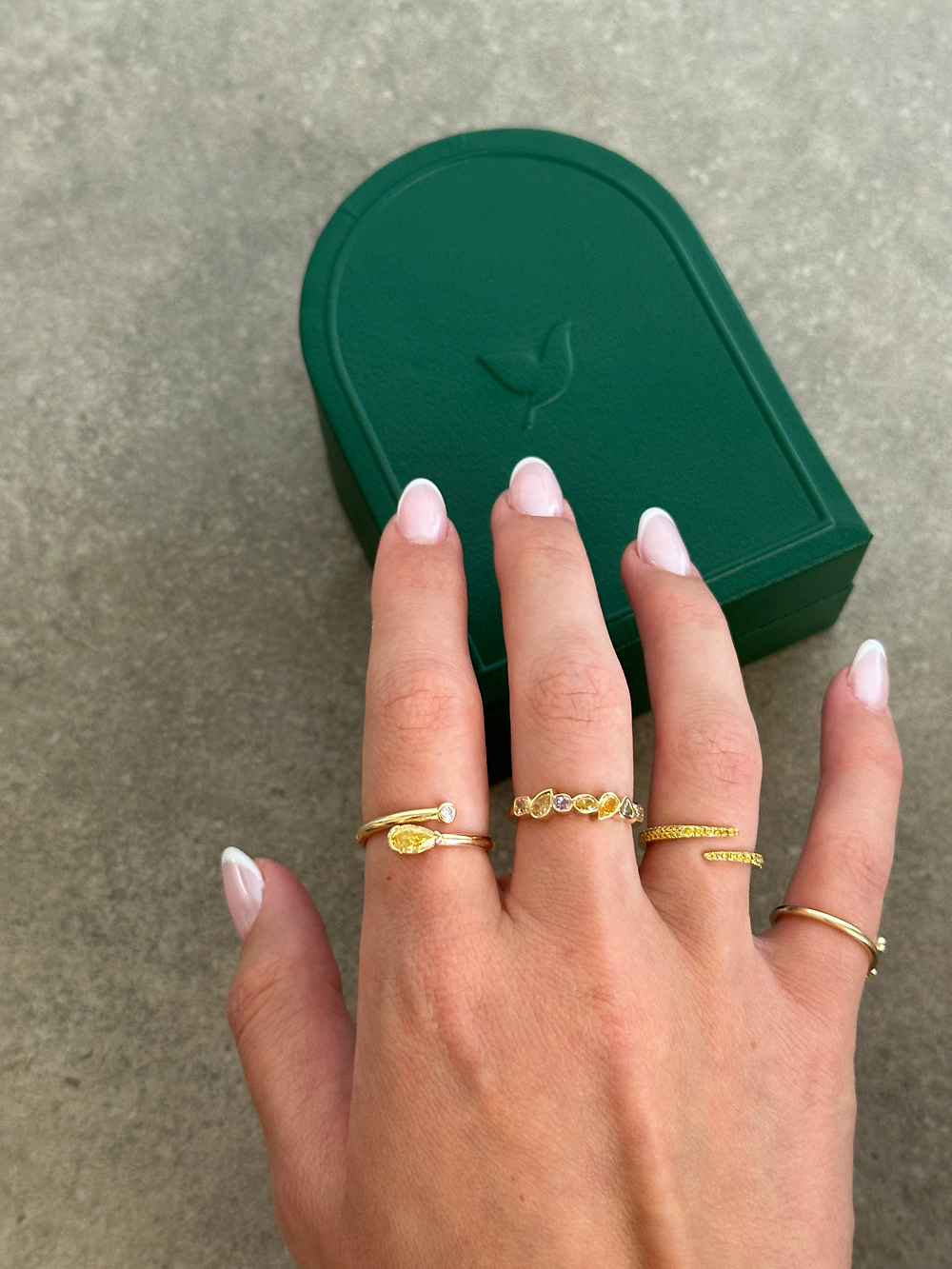 2-Toned Statement Diamond Wrap Ring
