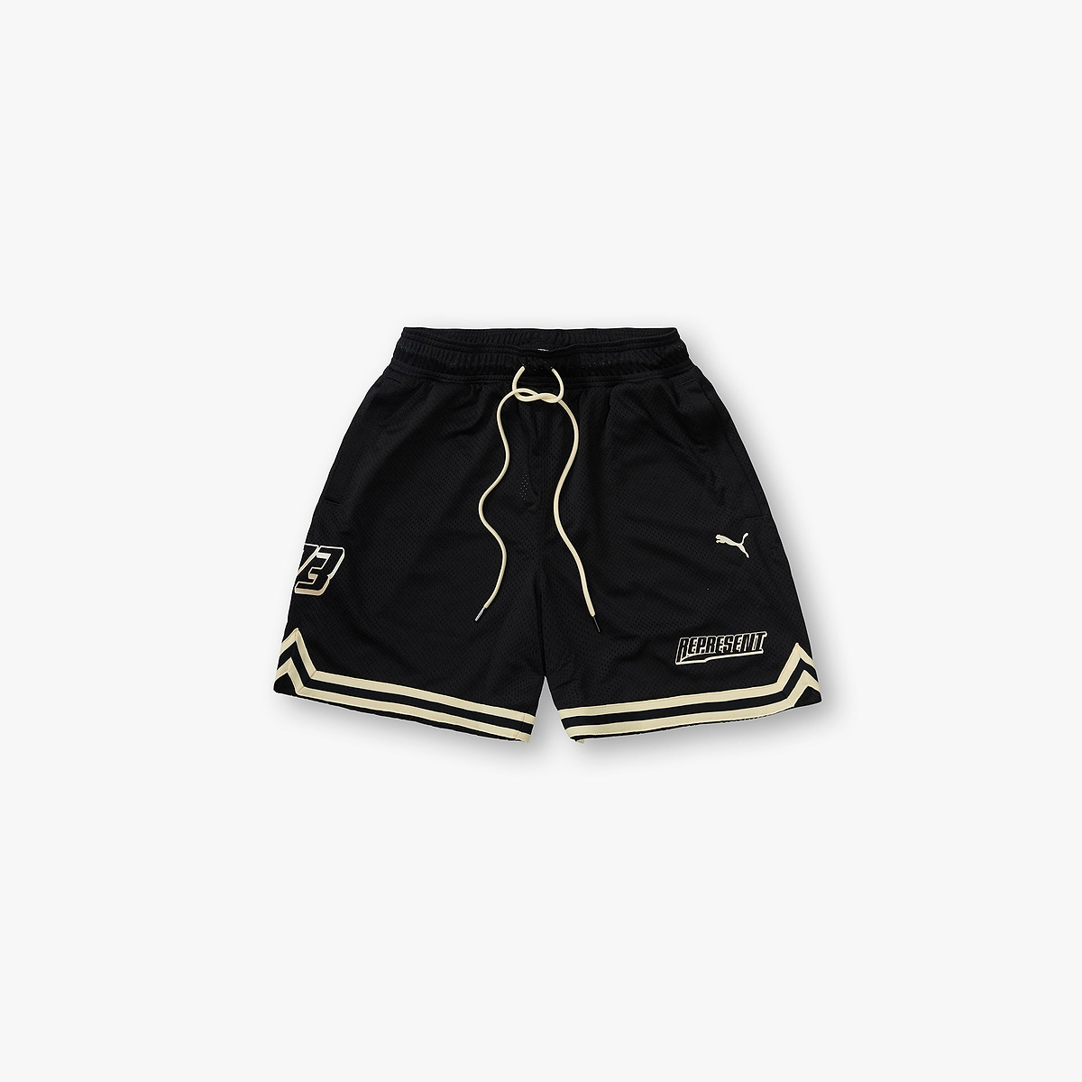 Black Represent x Puma Hoops Shorts | Men Sport Shorts | REPRESENT