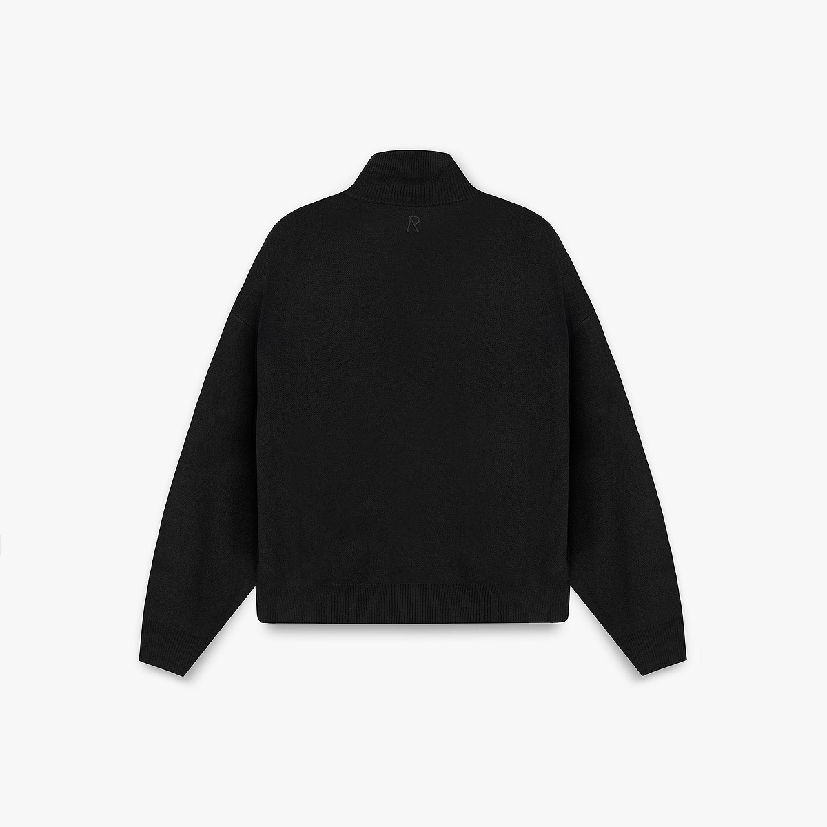 Initial Knitted Track Jacket - Jet Black | REPRESENT