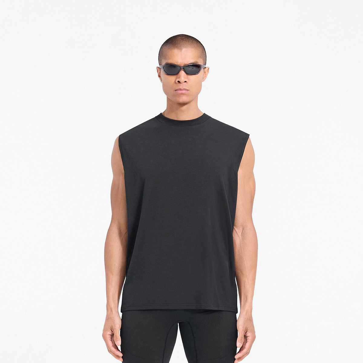 Black Oversized Tank Top | 247 DNA | REPRESENT CLO