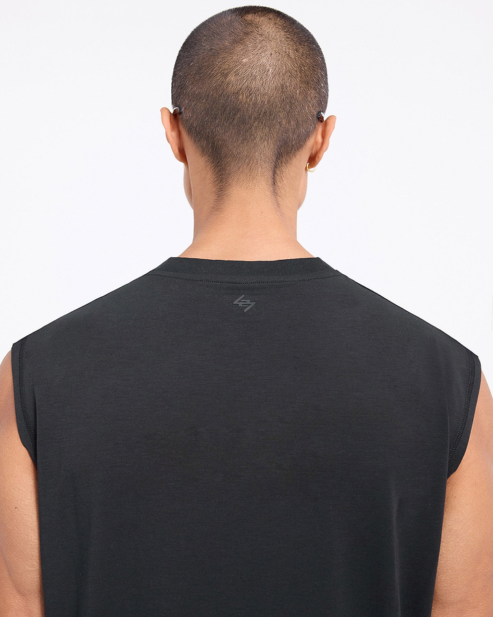 Black Oversized Tank Top | 247 DNA | REPRESENT CLO