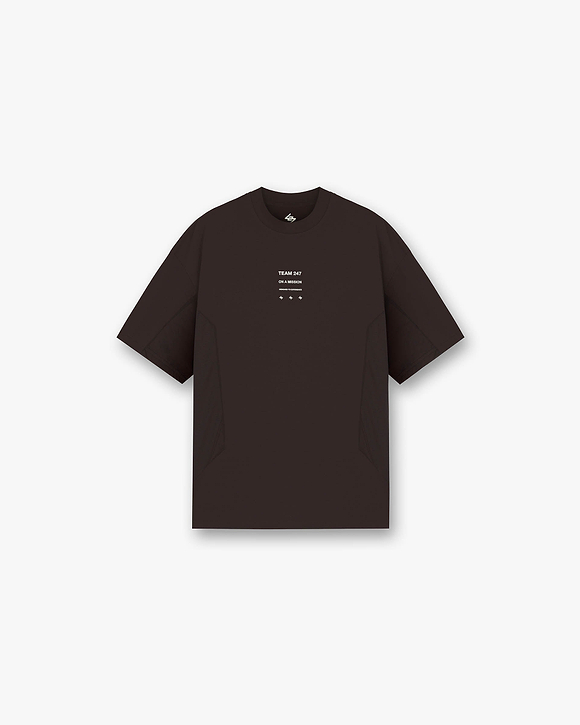 Chocolate 247 Uprising T-Shirt | Gym T-Shirt | REPRESENT
