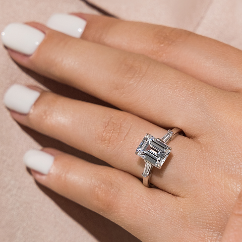 Emerald Engagement Rings Trending Three Stone Designs for 2024 MiaDonna