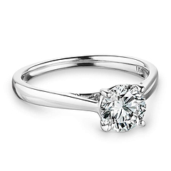 Aaliyah Solitaire Engagement Ring with Lab Grown Diamonds | MiaDonna