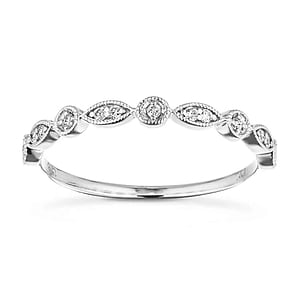 Amore Vintage Diamond Wedding Band