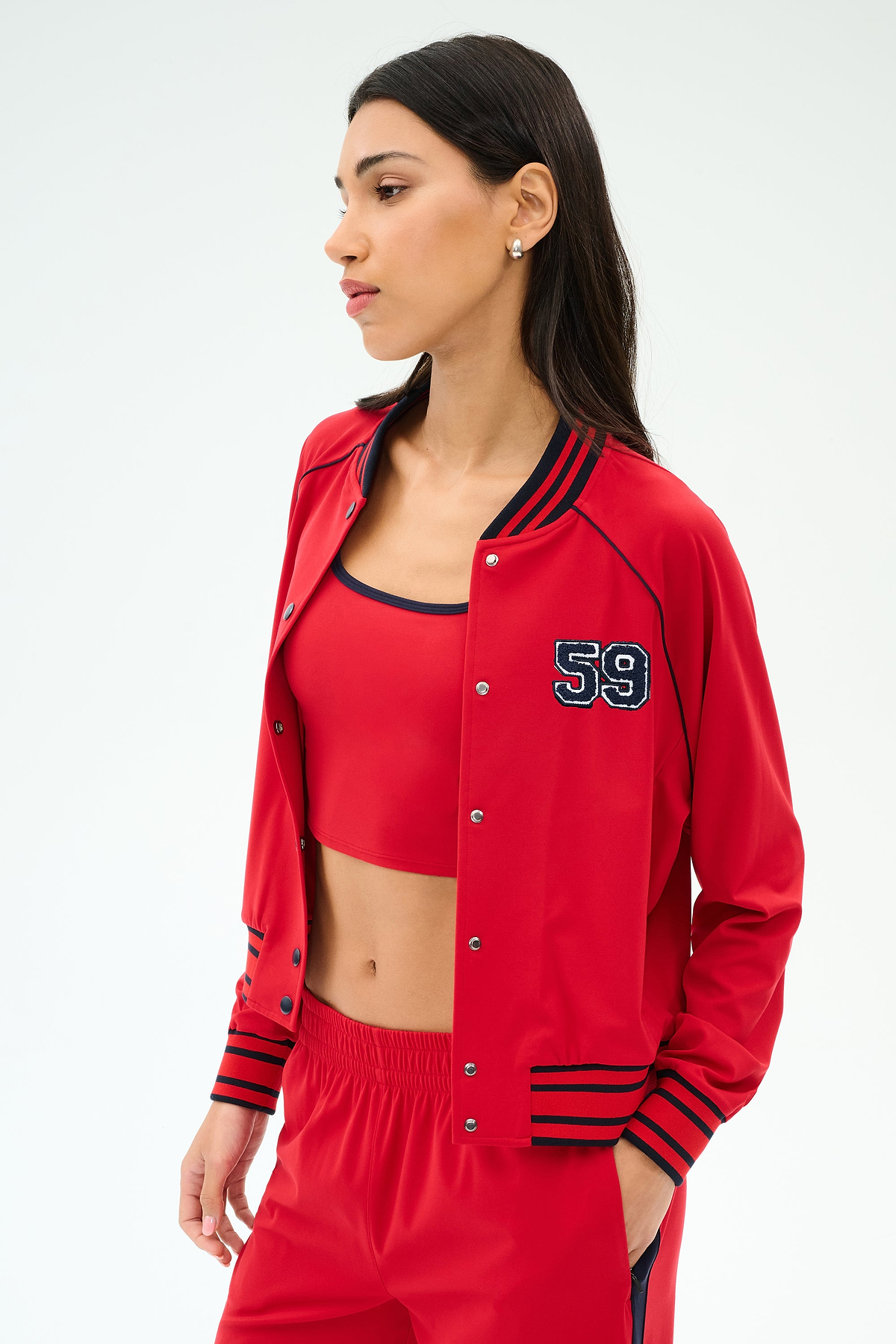 Hayes Varsity Rigor Jacket - Pirate Red – SPLITS59