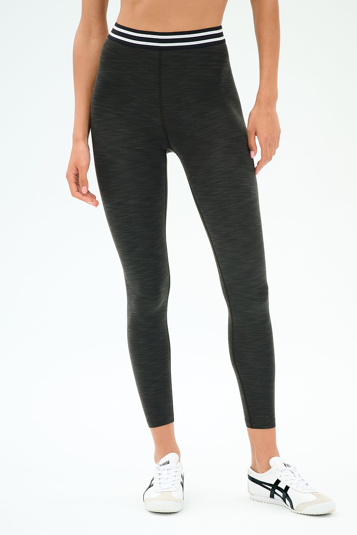 Bailey Active Rib High Waist 7/8 - Heather Graphite – SPLITS59