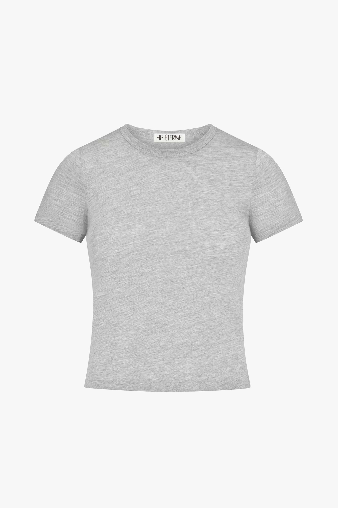 Short Sleeve Baby Tee | Cotton Modal | Heather Grey