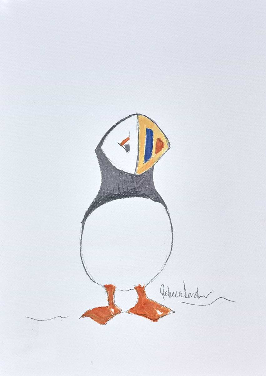 Puffin (Sketch) | Rebecca Lardner - Clarendon Fine Art