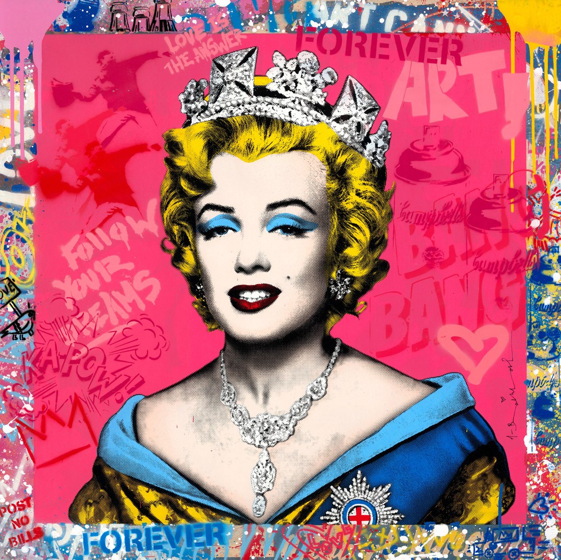 Queen Marilyn - Pink | Mr. Brainwash - Clarendon Fine Art