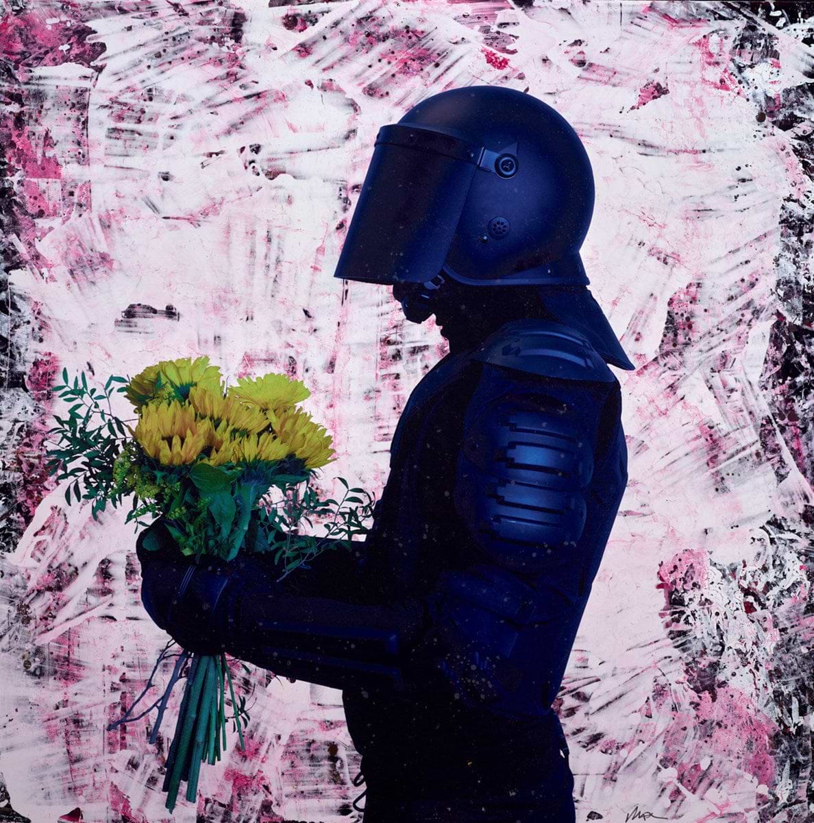 Riot Flowers (White) | Maxim – Clarendon Fine Art