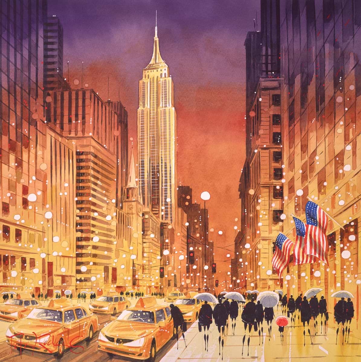 Taxis - New York | Peter J Rodgers – Clarendon Fine Art