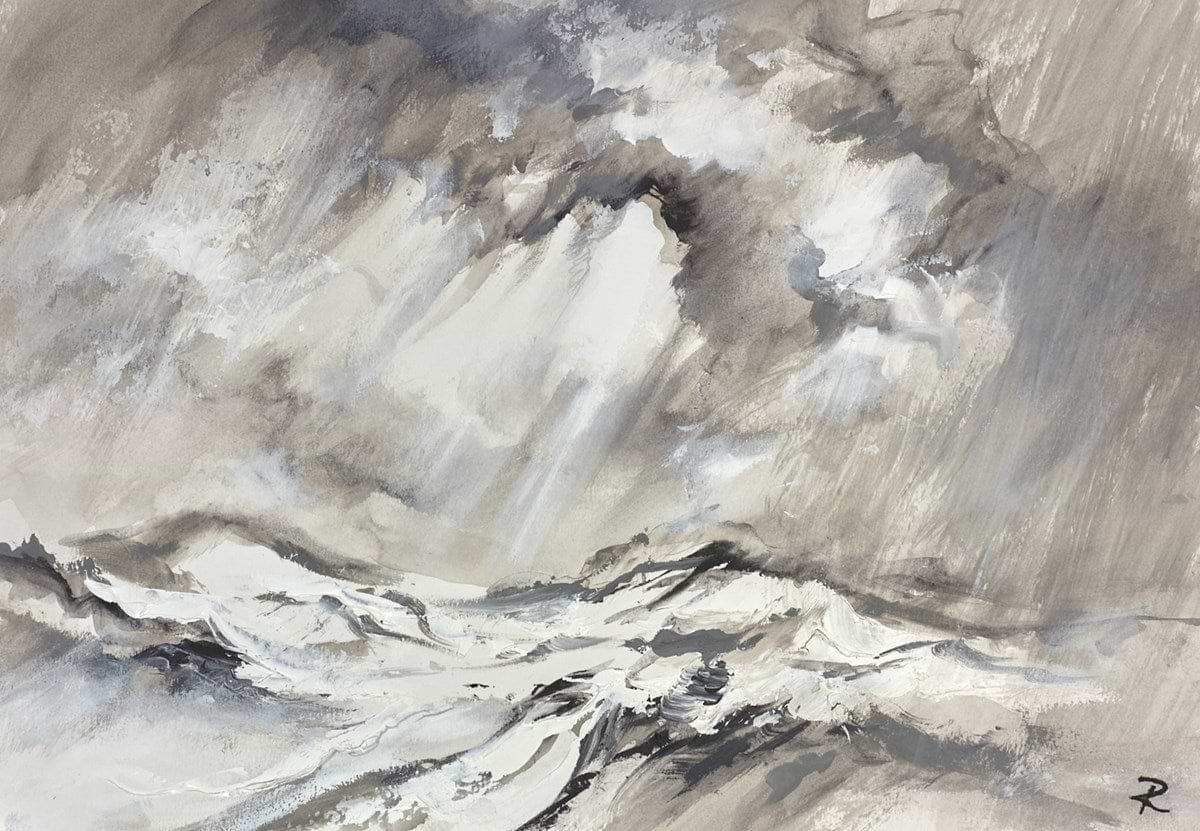 Storm Waters (Study) | Chris and Steve Rocks - Clarendon Fine Art