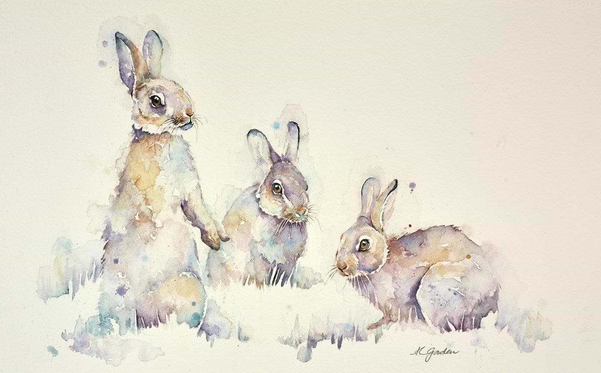 A Trio Of Rabbits | Amanda Gordon - Clarendon Fine Art