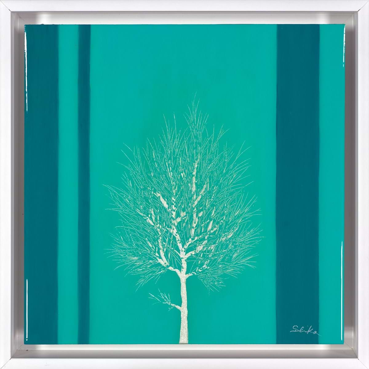 Silent Grove- Turquoise | Nakisa Seika – Clarendon Fine Art