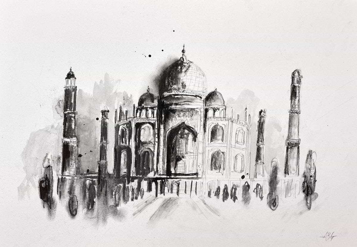 Taj Mahal (Sketch) | Anna Gammans – Clarendon Fine Art