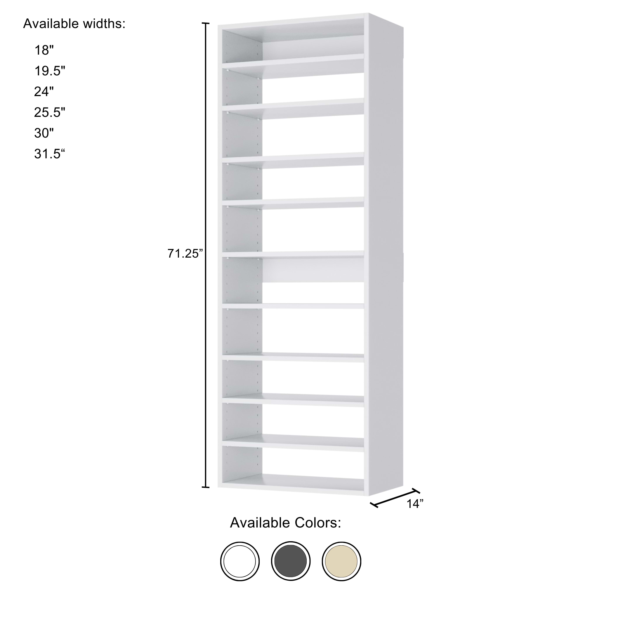 Shoe storage tower store