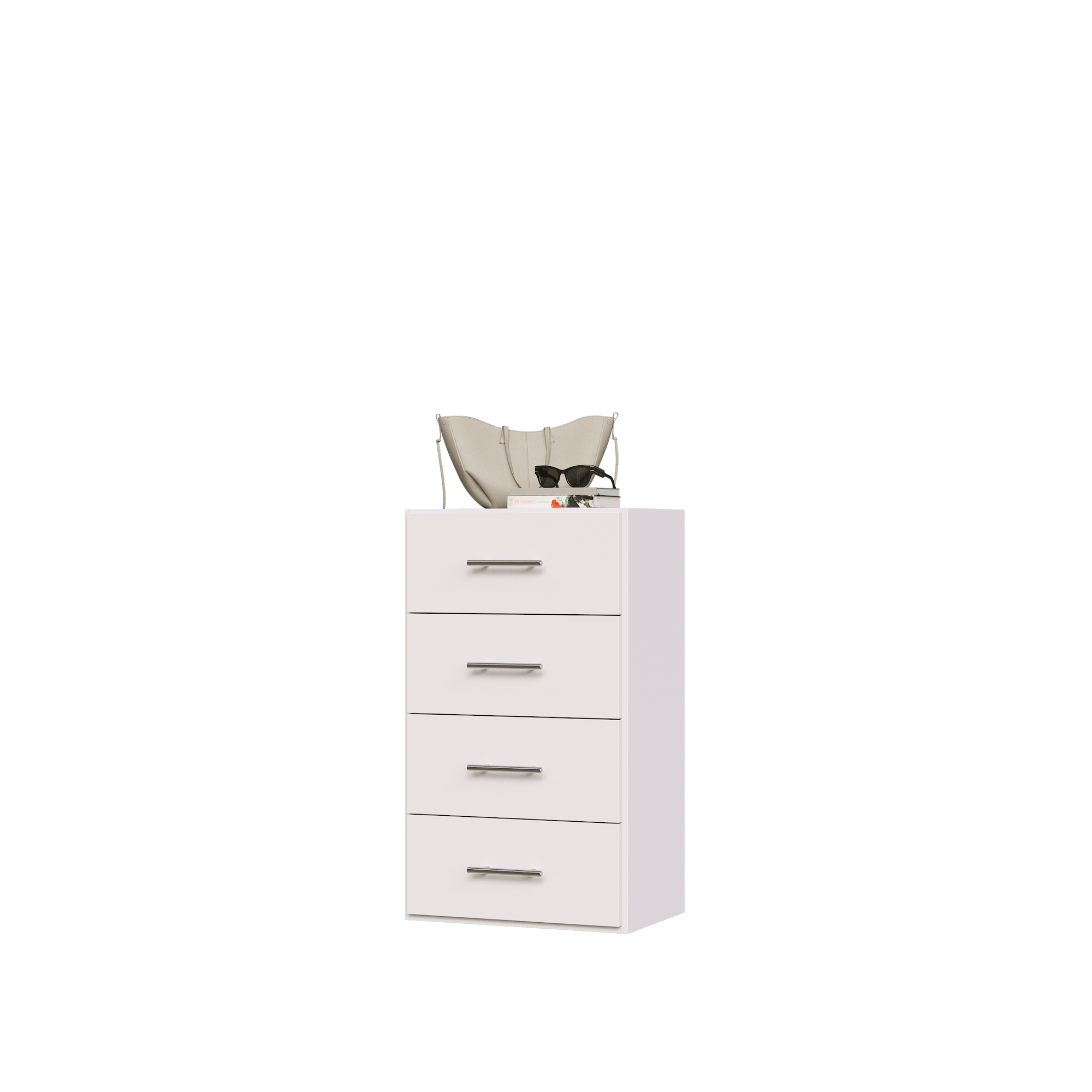 4 Drawer Short Tower for Closets | Modular Closets