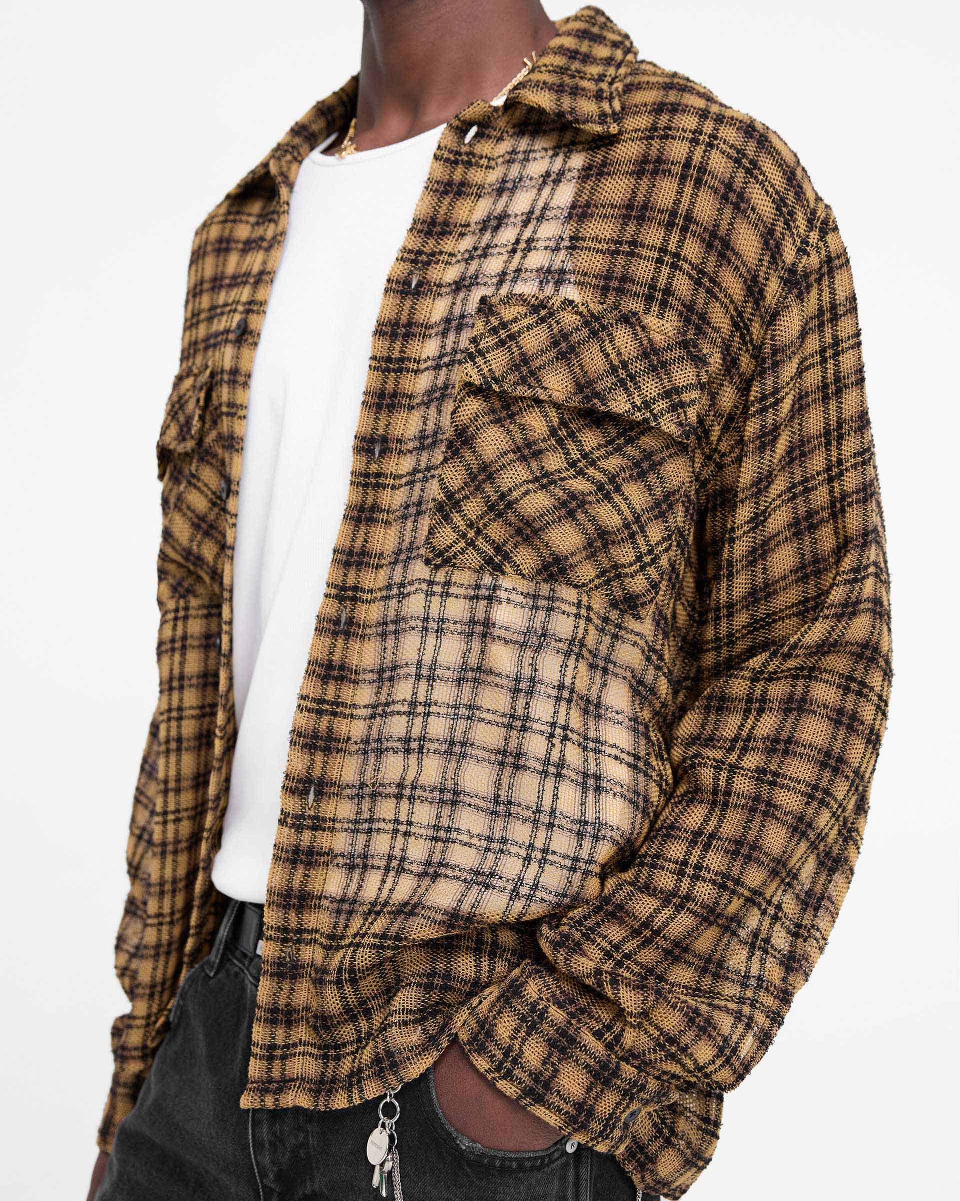 Yellow Check Flannel Shirt | REPRESENT CLO
