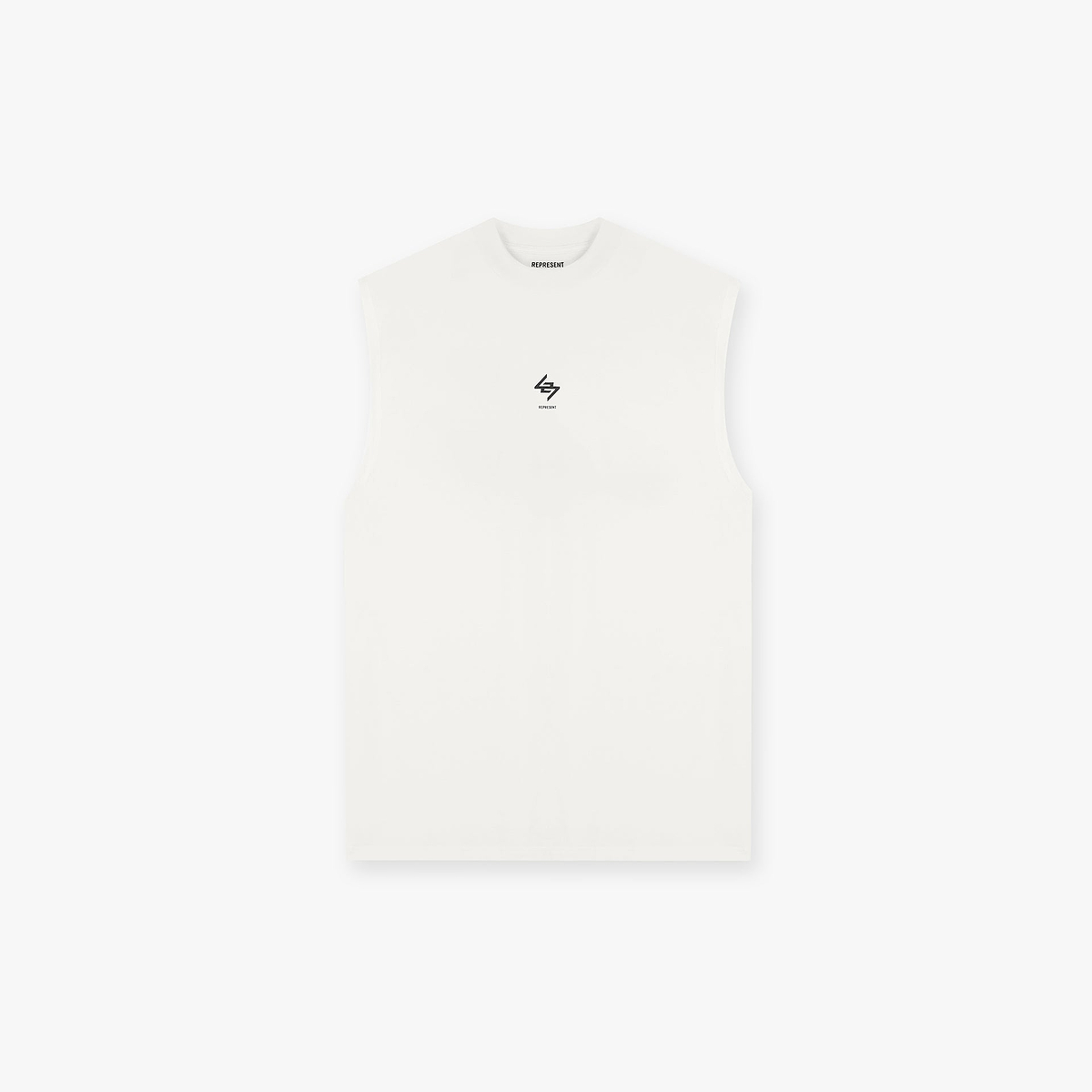 White Oversized Gym Tank | 247 | REPRESENT