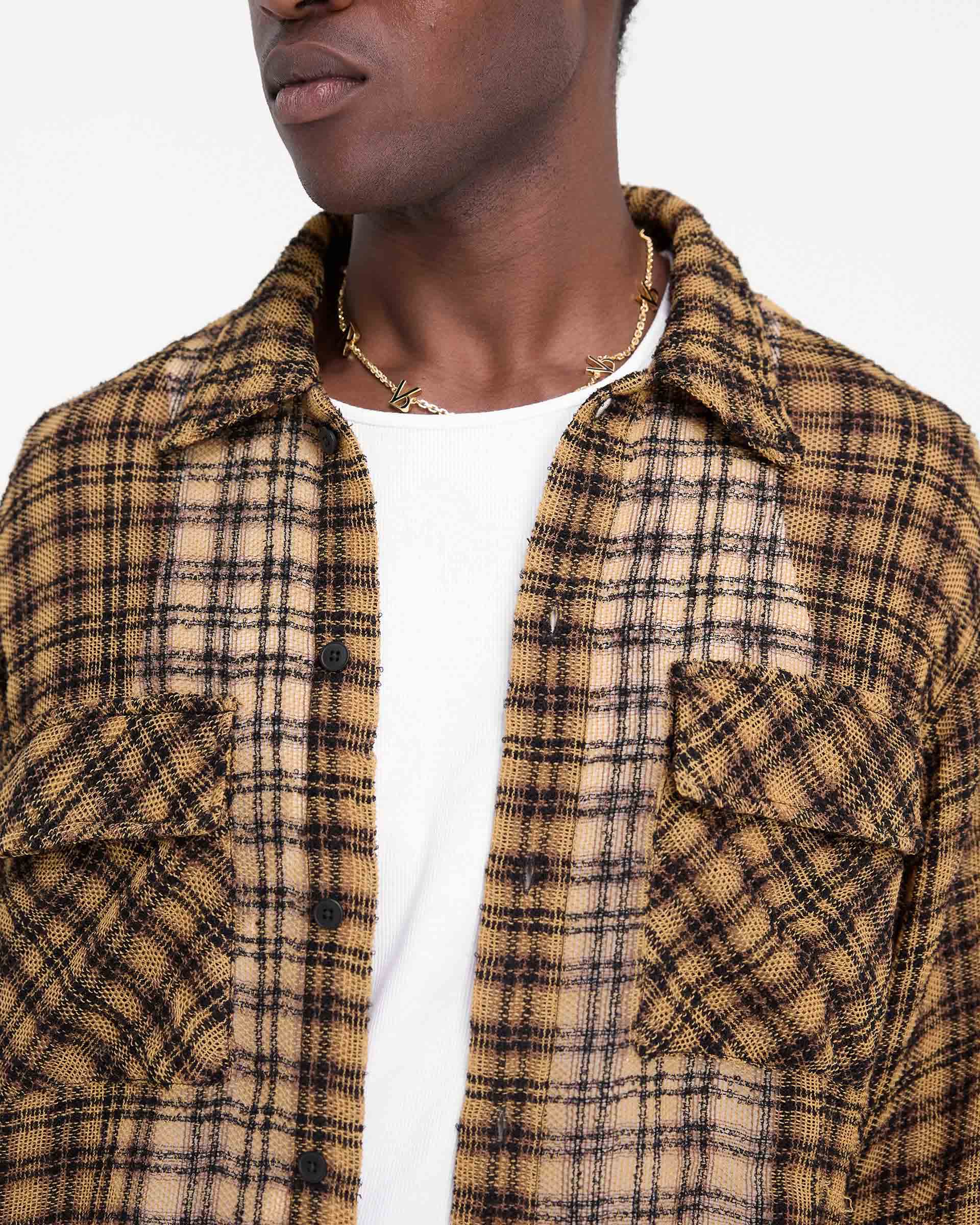 Yellow Check Flannel Shirt | REPRESENT CLO