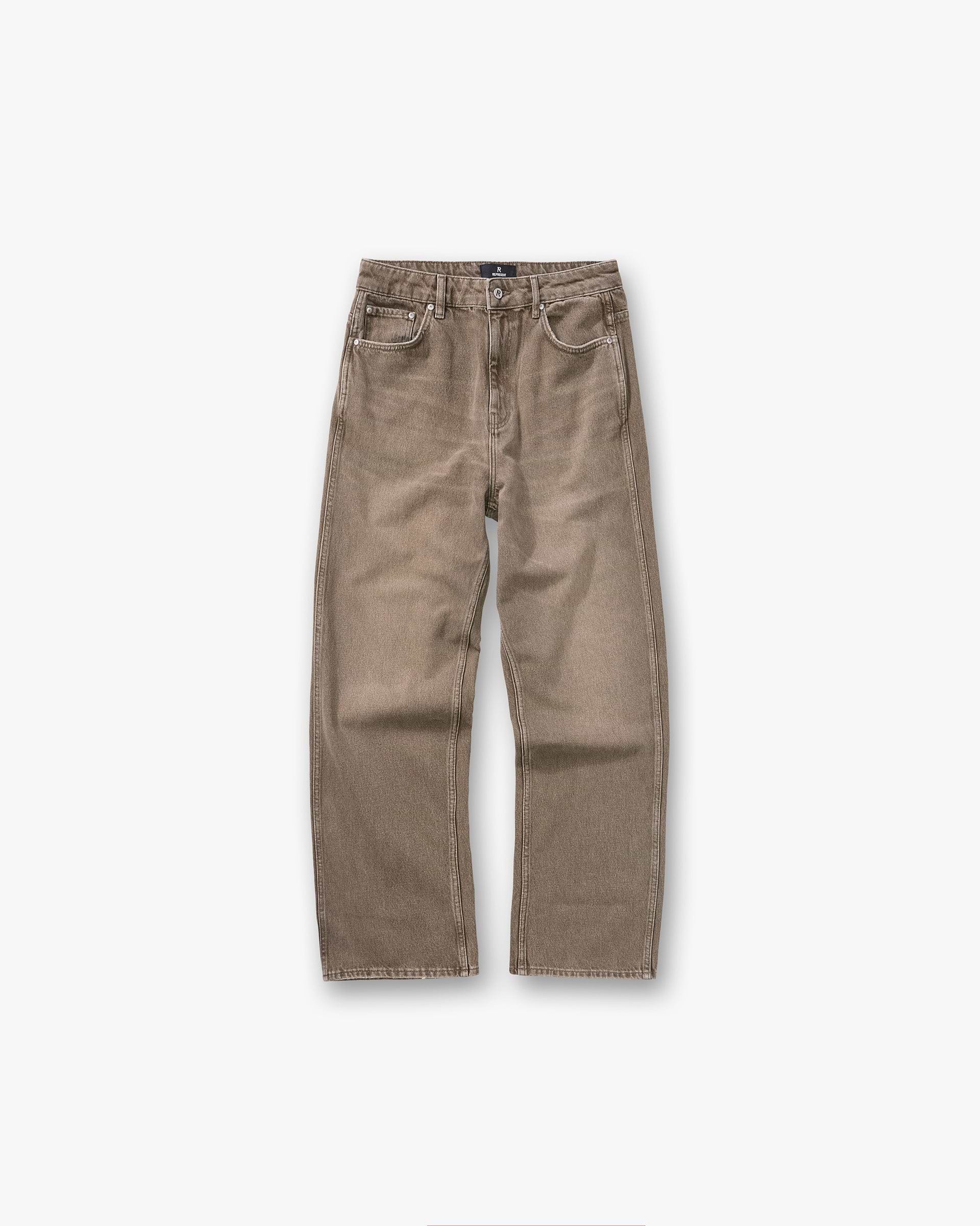 Washed Olive Baggy Denim | Denim Collection | REPRESENT