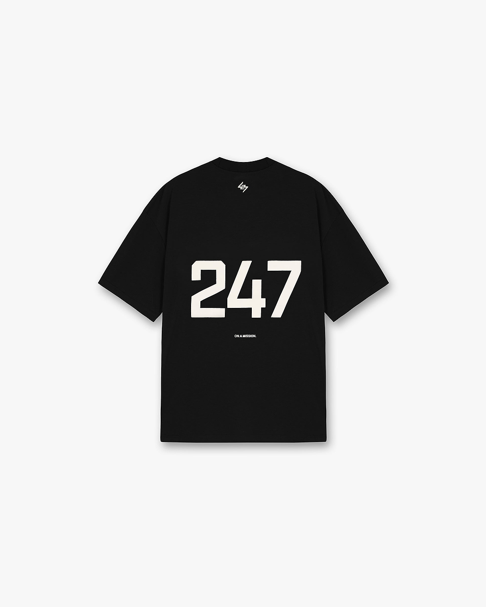 Black Oversized Gym Top | 247 | REPRESENT