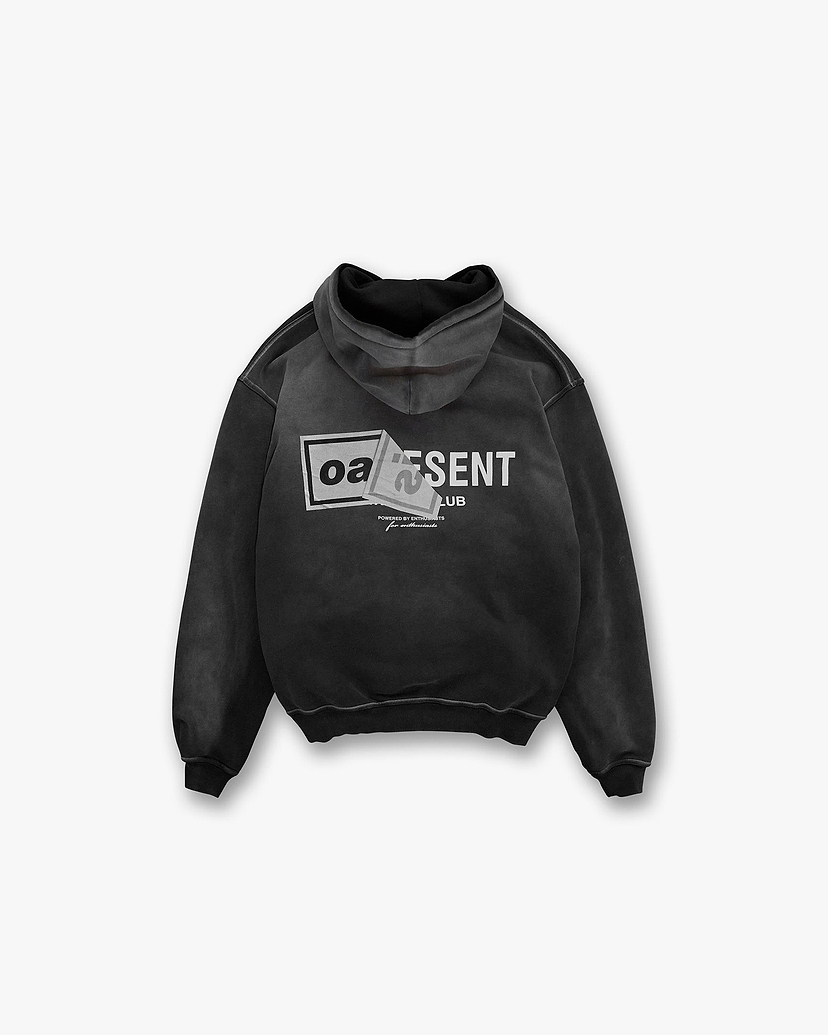 Represent X Oasis Owners Club Hoodie | Stained Black | REPRESENT